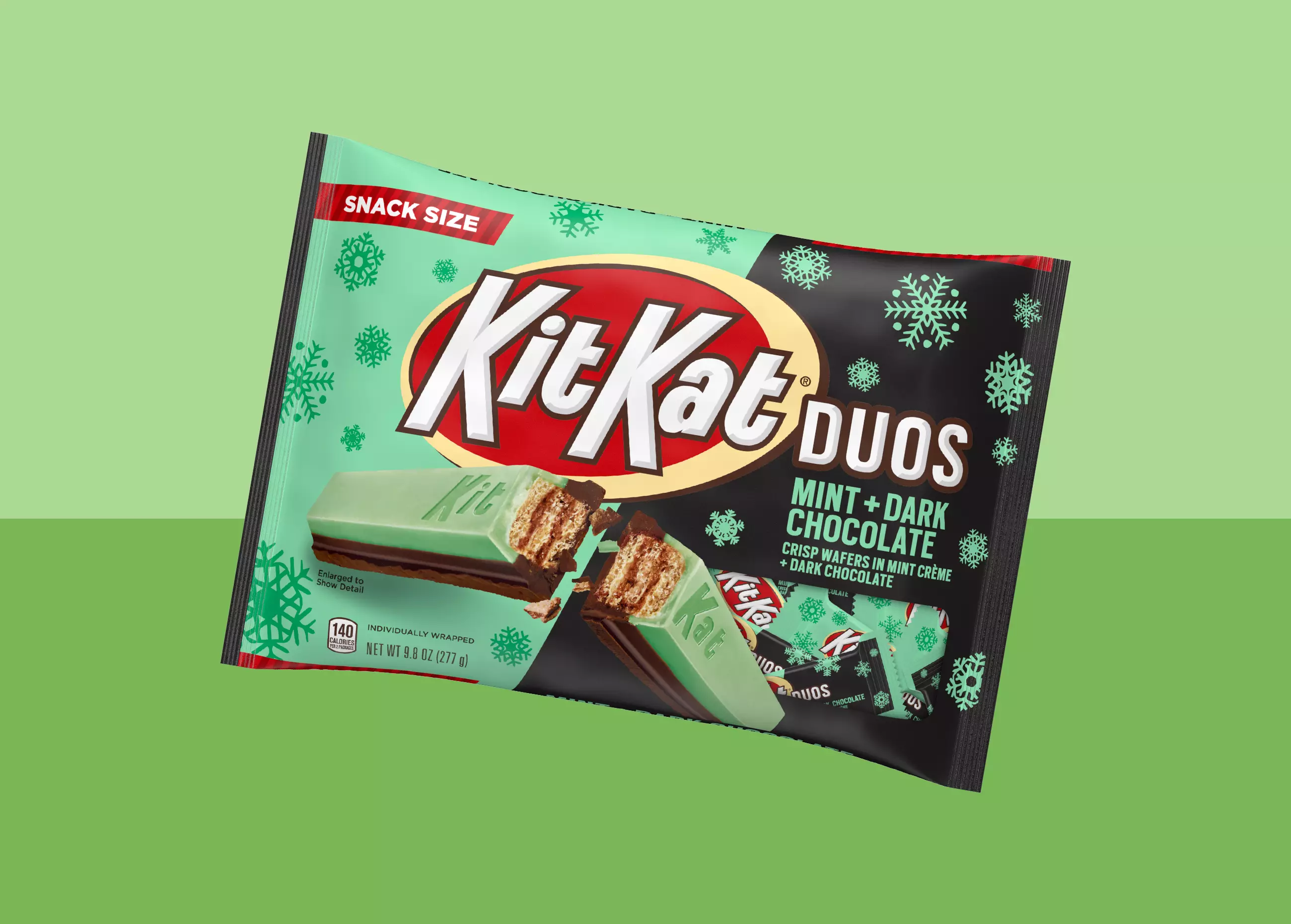 Kit Kat Duos Mint + Donker Sjokolade Snack Grootte