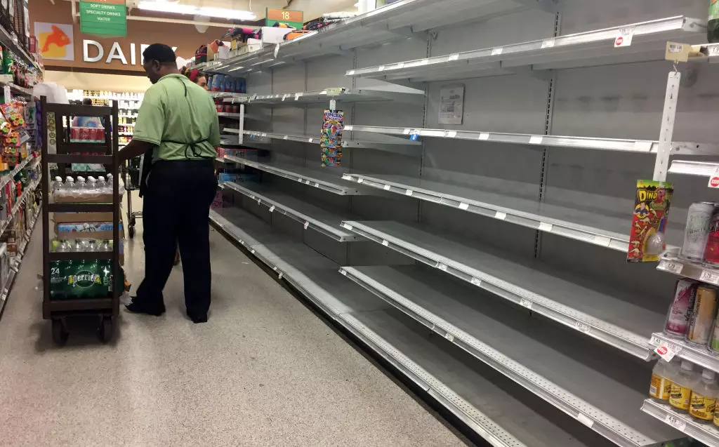 orkanen irma supermarket florida