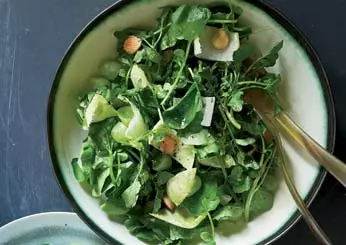 lula Watercress Isaladi kunye Verjus Vinaigrette