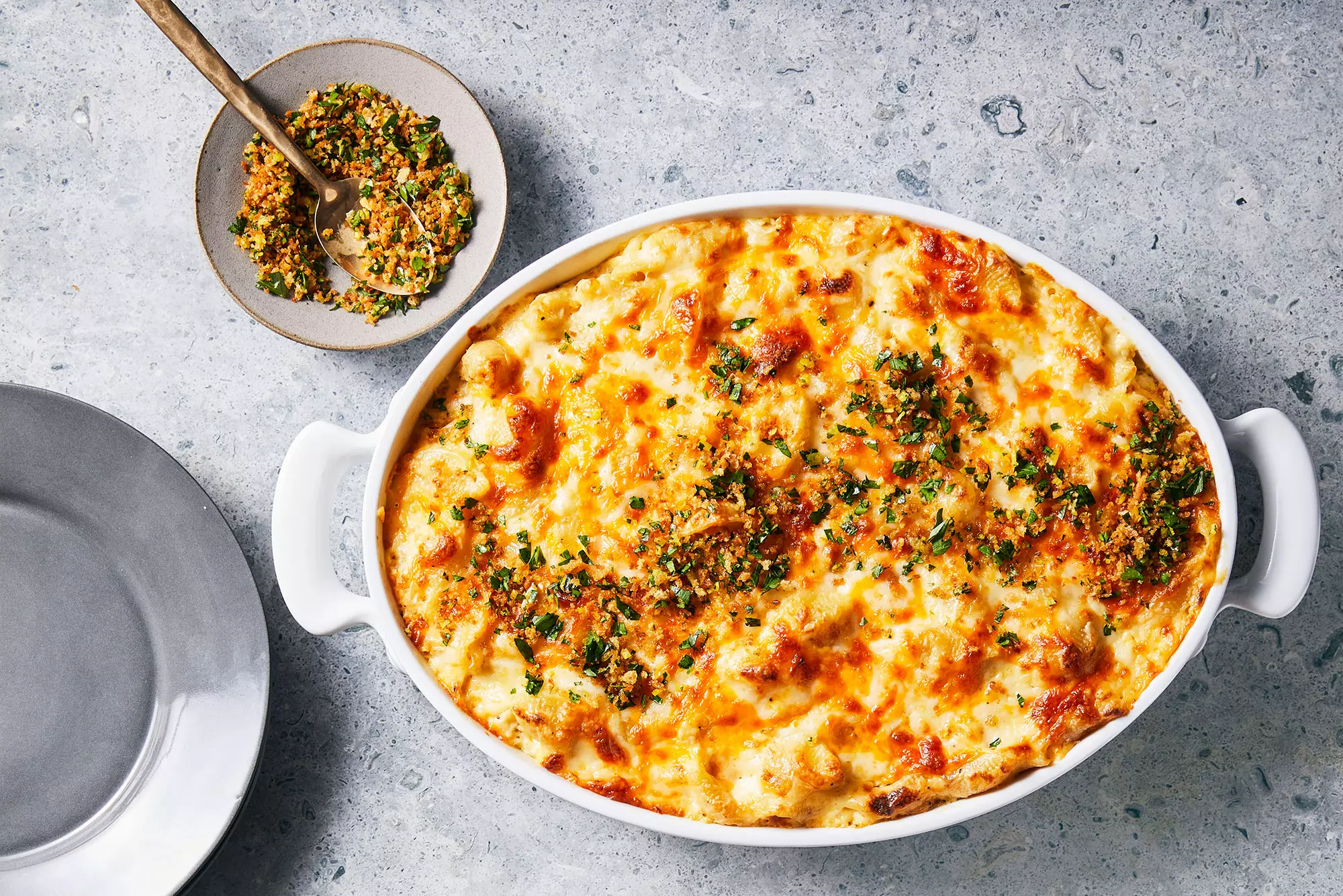 Gebakken Schelpen Met Gremolata Paneermeel