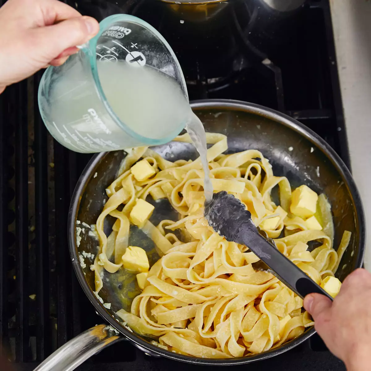 Pasta masak cair