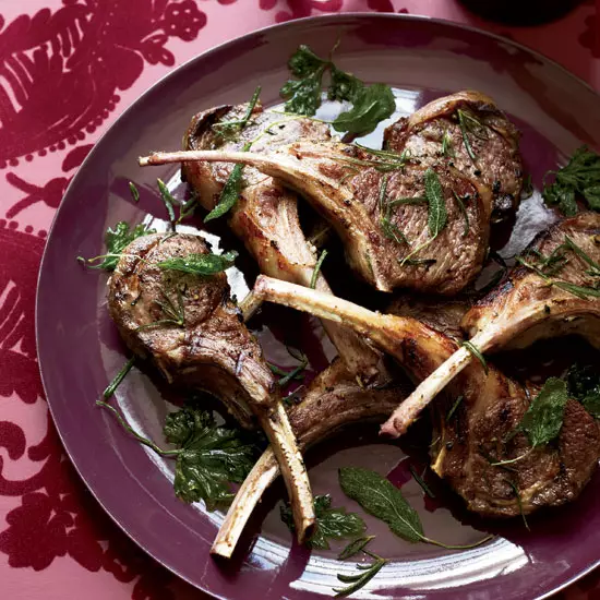 Lamb Chops mei Frizzled Herbs