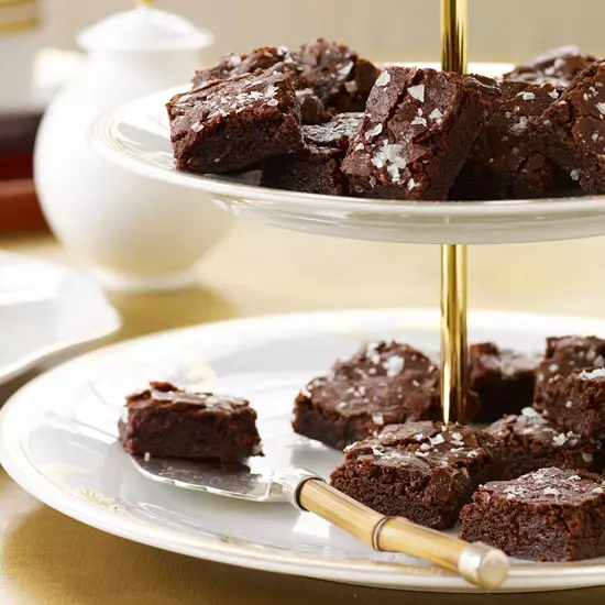 Brownies de caramel salat