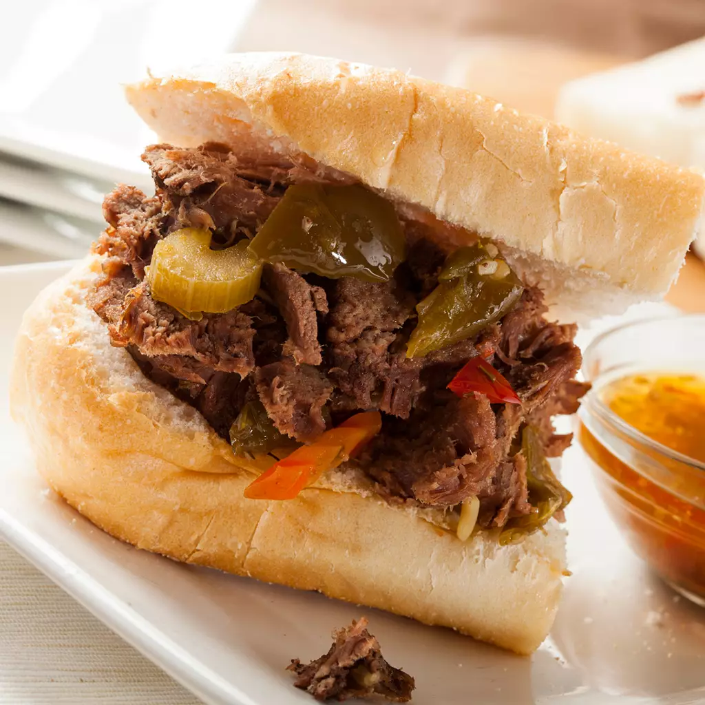 Italian Beef Sandwich; Chicago