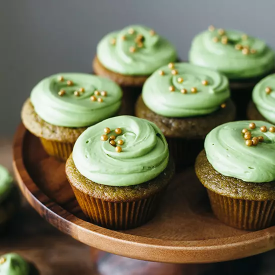 Torta al matcha con crema al burro al matcha