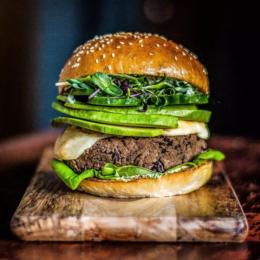 Black Bean Green Goddess Burgers