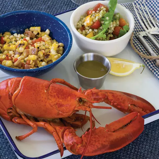 Steamed Lobster with Lemon Thyme Butter