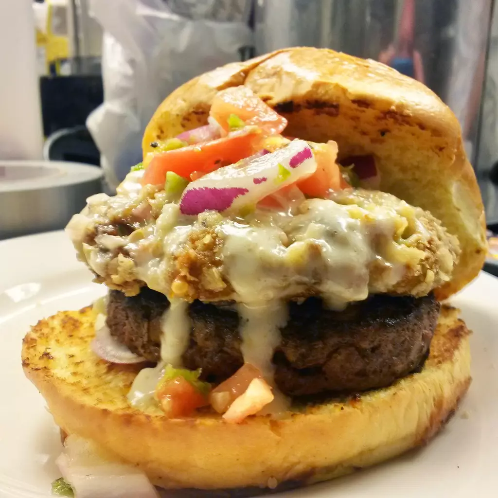 FWX PYT BURGER DEEP FRIED GUACAMOLE