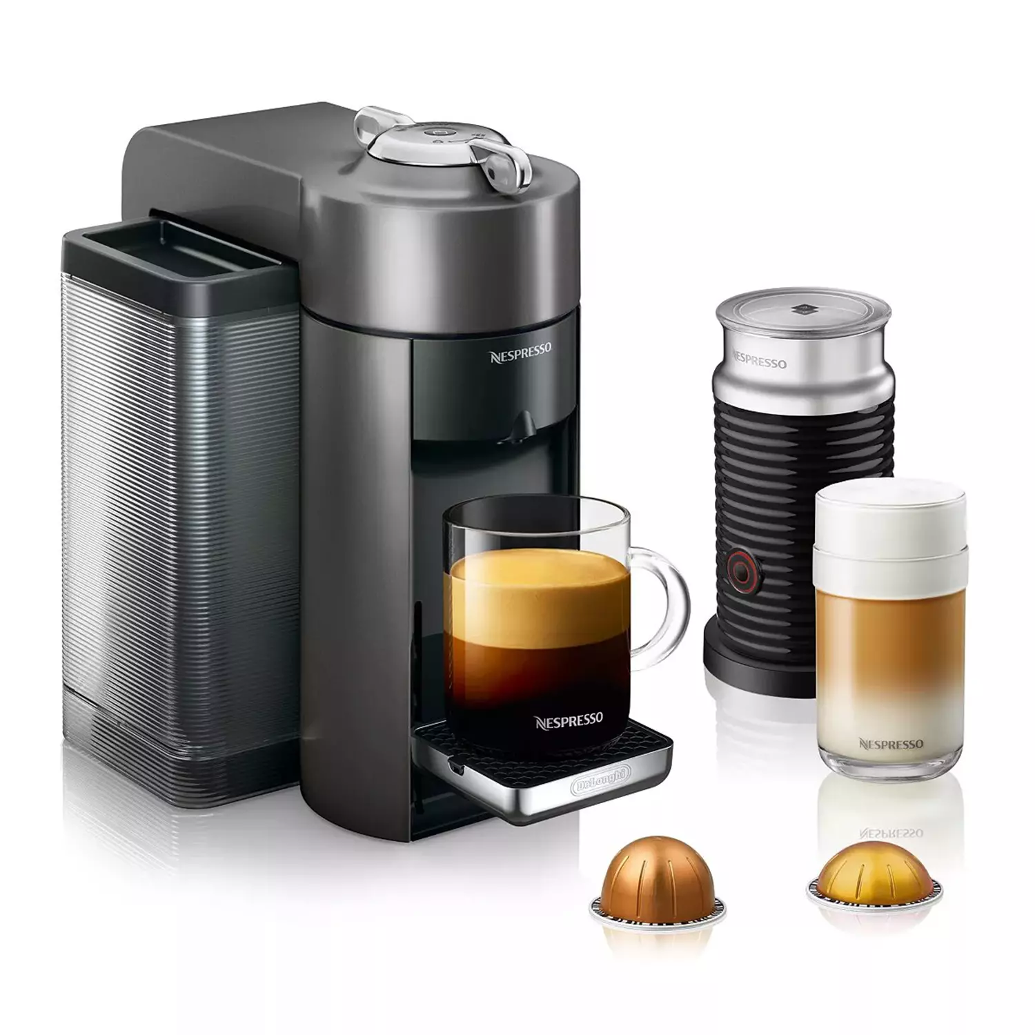 Nespresso Vertuo Coffee & Espresso Maker by De'Longhi by Aeroccino Milk Frother