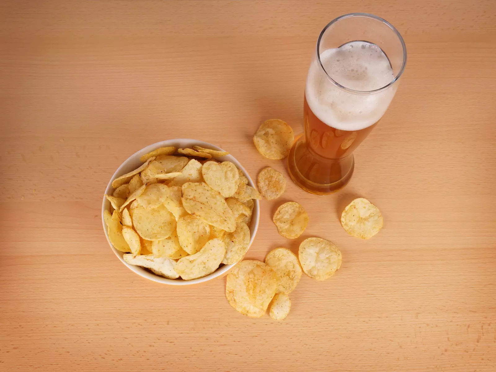 Lang libben fan bier en chips