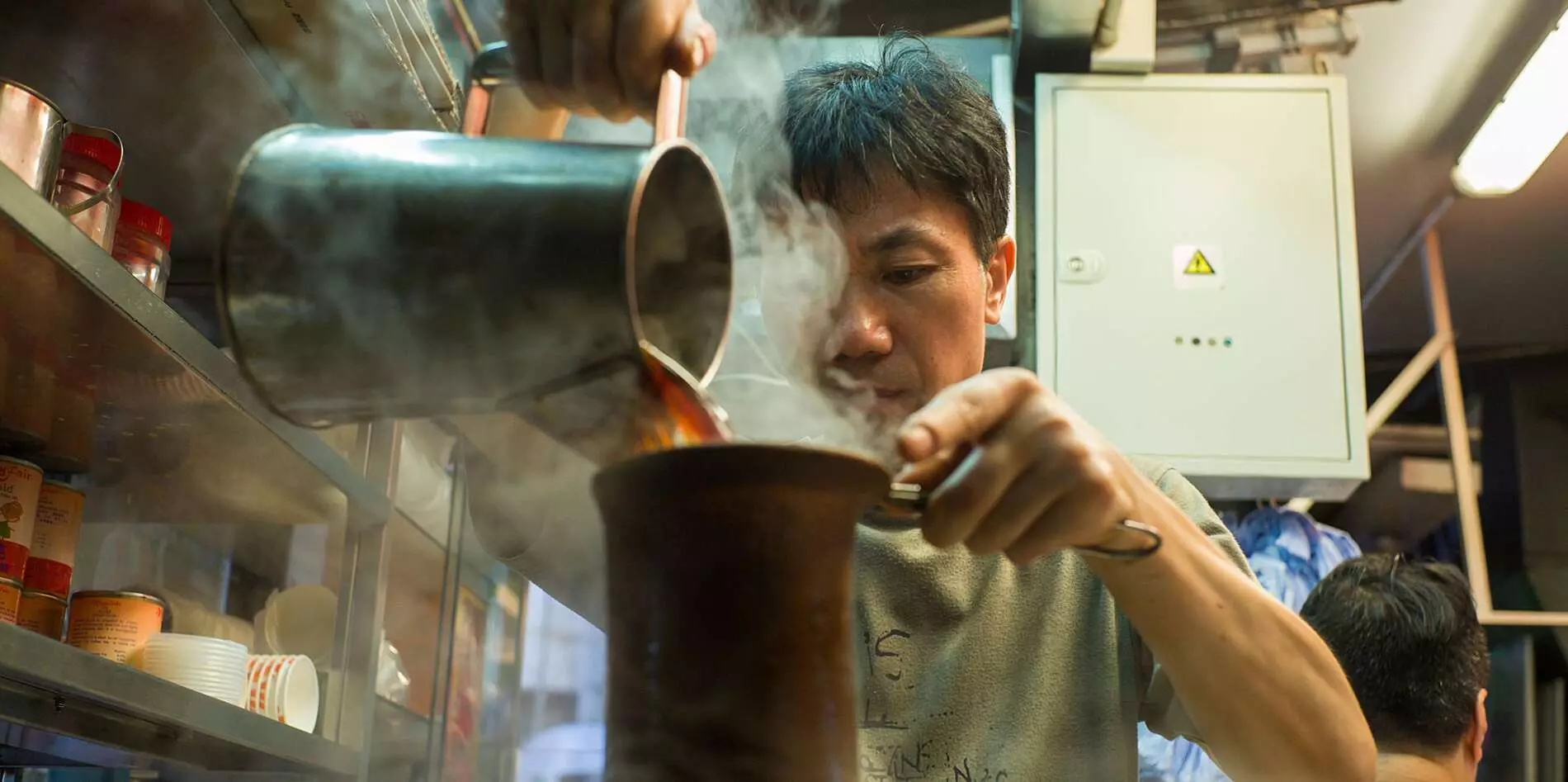 Toda Hong Kong está bebendo chá de meia-calça