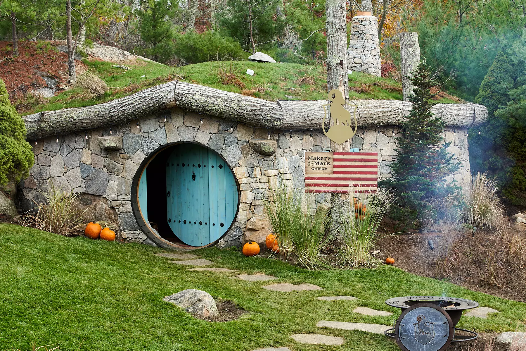 Pjesa e jashtme e shtëpisë së hobbit në The Preserve Sporting Club & Residences