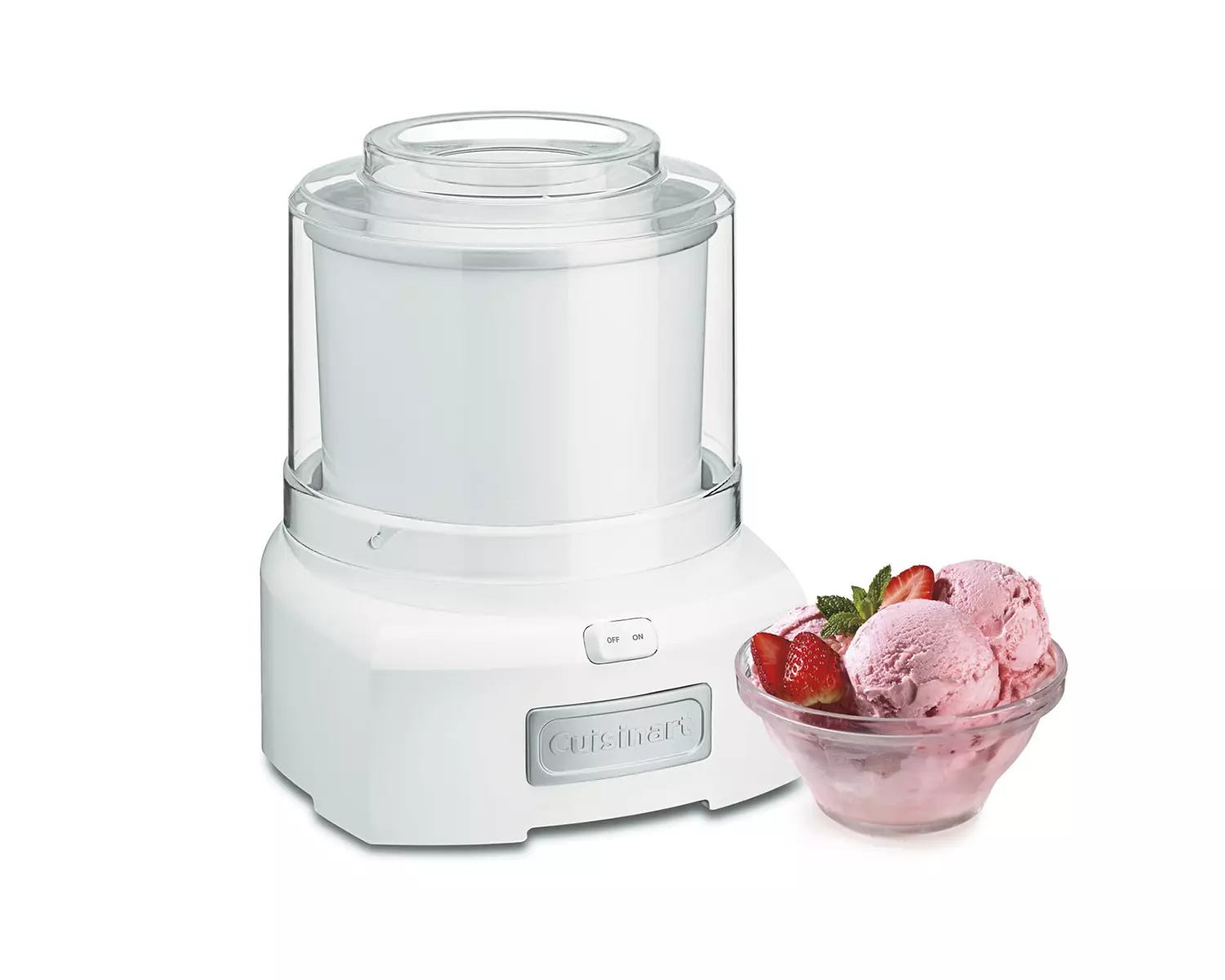 Cuisinart ICE-21 1.5 Quart เครื่องทำไอศกรีมโยเกิร์ตแช่แข็ง