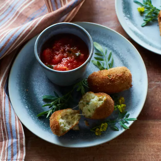 ድንች-እና-Mozzarella Croquettes