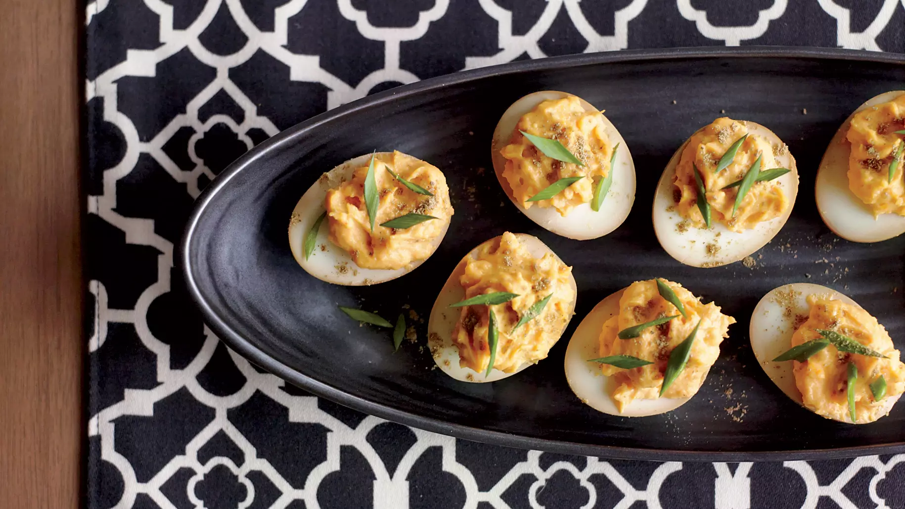 Sriracha-and-Wasabi Deviled Eggs