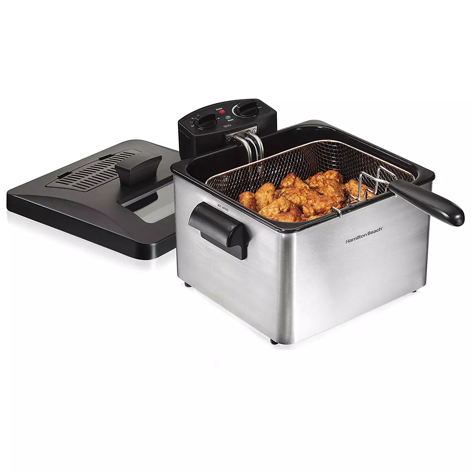 Hamilton Beach Triple Basket Electric Deep Fryer