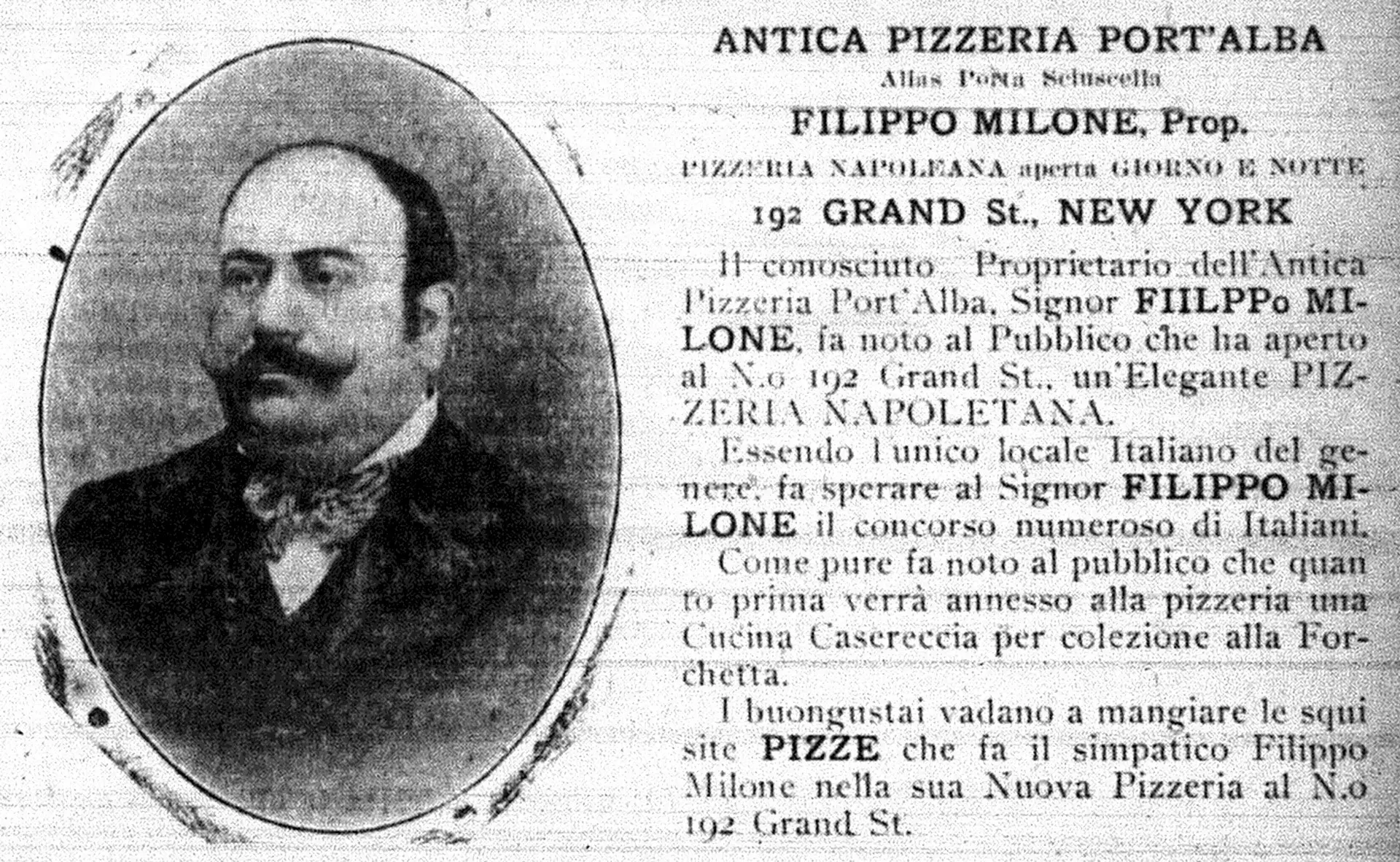 Reklama na pizzu 1903