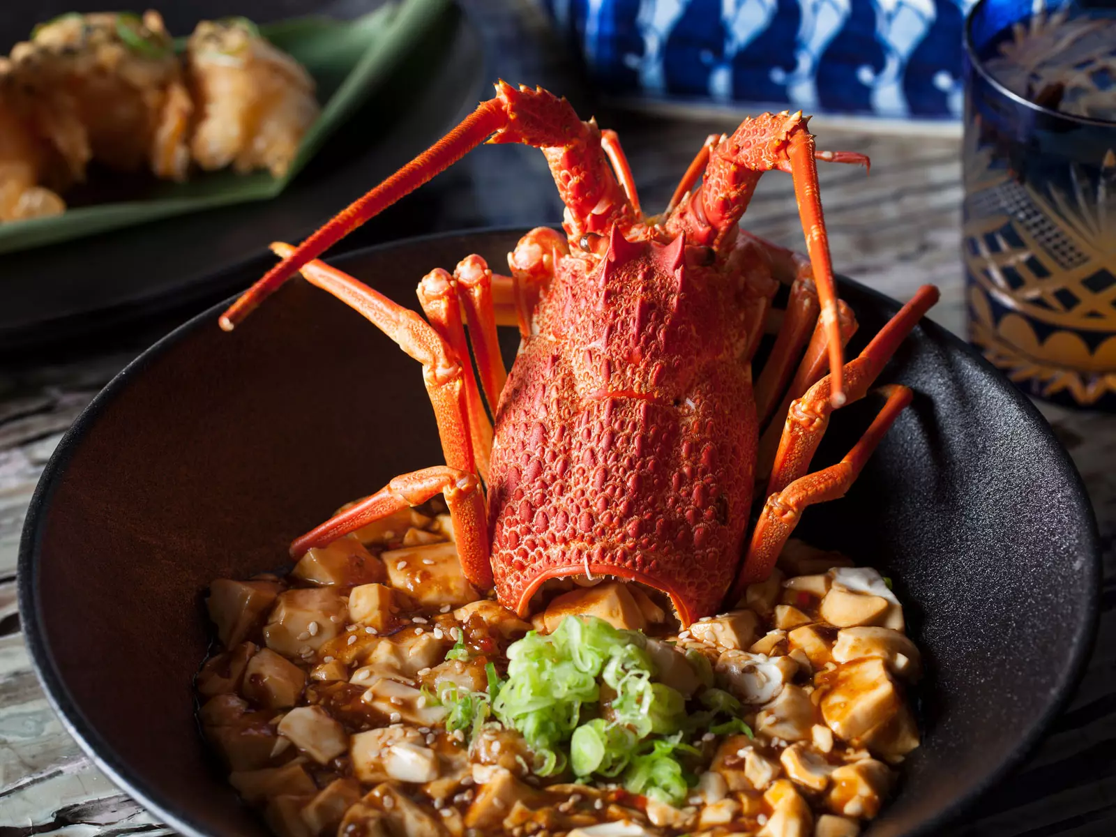 Ọstrelia Lobster Ma Po Tufu