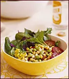 Varm succotash sallad