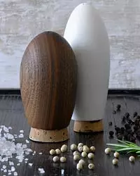 Reclaimed-Wood Salt and Pepper Shakers by Domestic Aesthetic