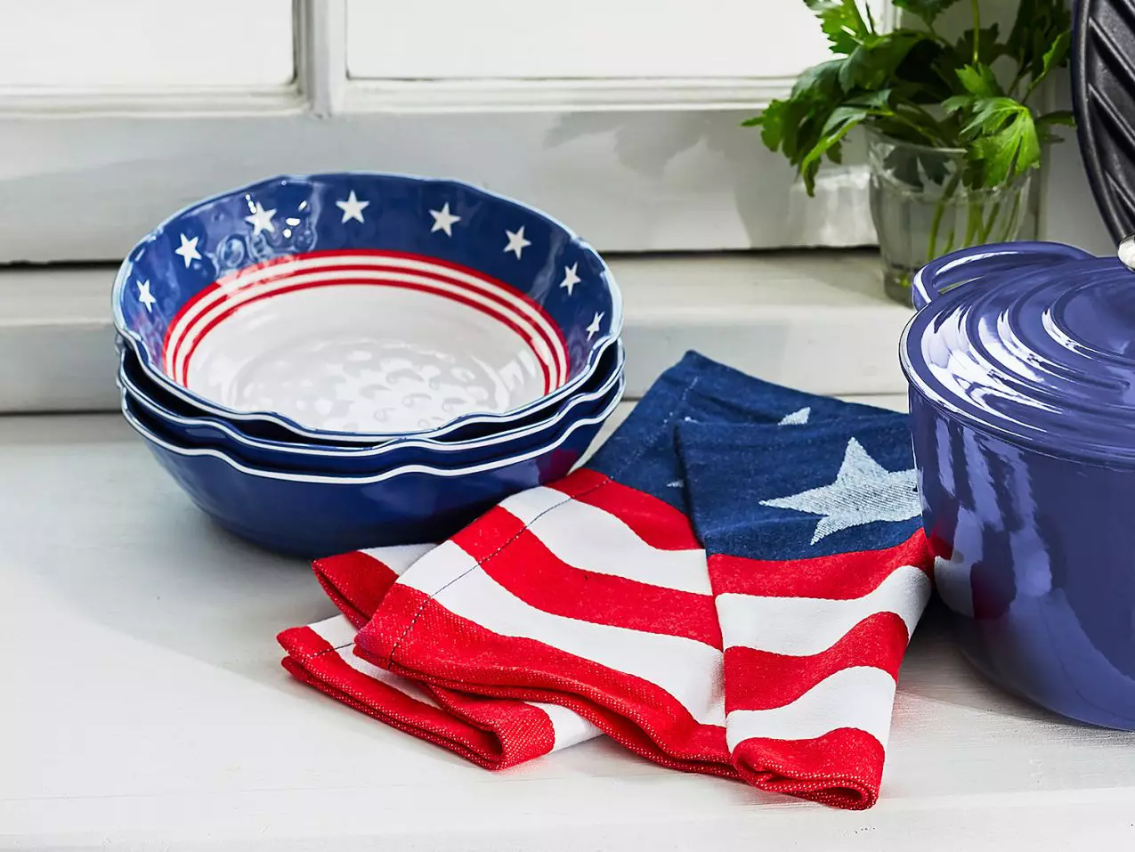 Stars & Stripes Melamine Cereal Bowl