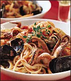 Linguine mei Seafood Saus