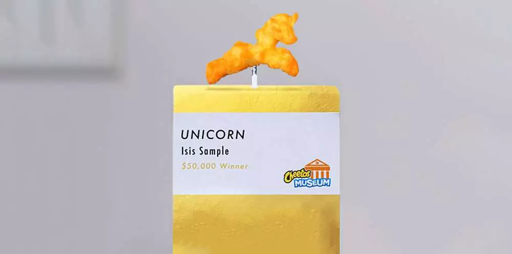 Гэты Unicorn Cheeto каштуе 50 000 долараў