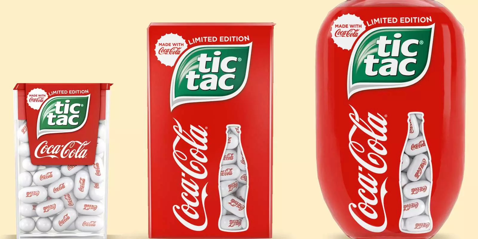 Coca-Cola اور Tic Tac لمیٹڈ ایڈیشن منٹس پر تعاون کرتے ہیں۔