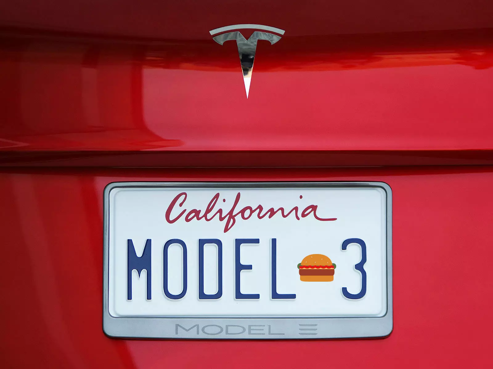 tesla motors model 3 dibandingkan dengan hamburger