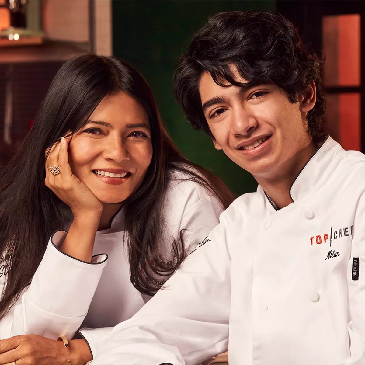 Zawodnicy Top Chef Family Style Chandrani i Milan Bhayana