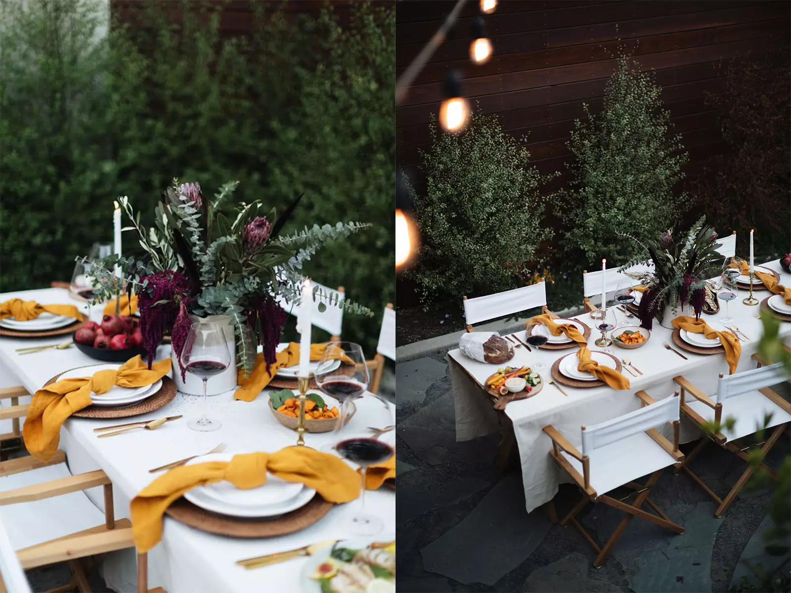 california luxe dinner table