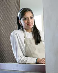 Chef de pastelaria Malika Ameen