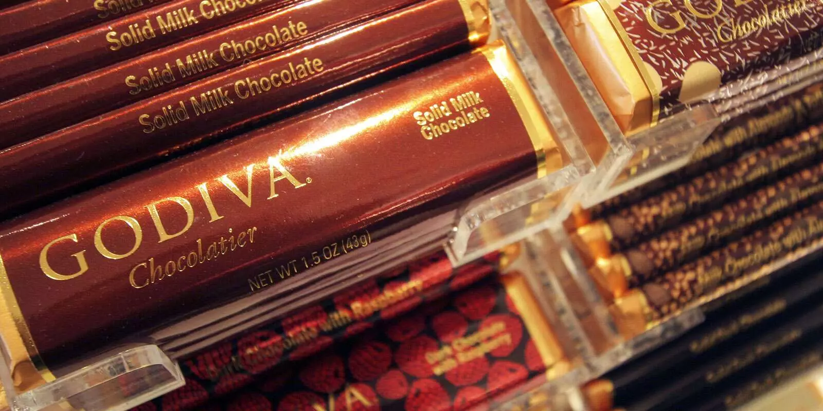 Godiva aterra nas estanterías dos supermercados do Reino Unido.