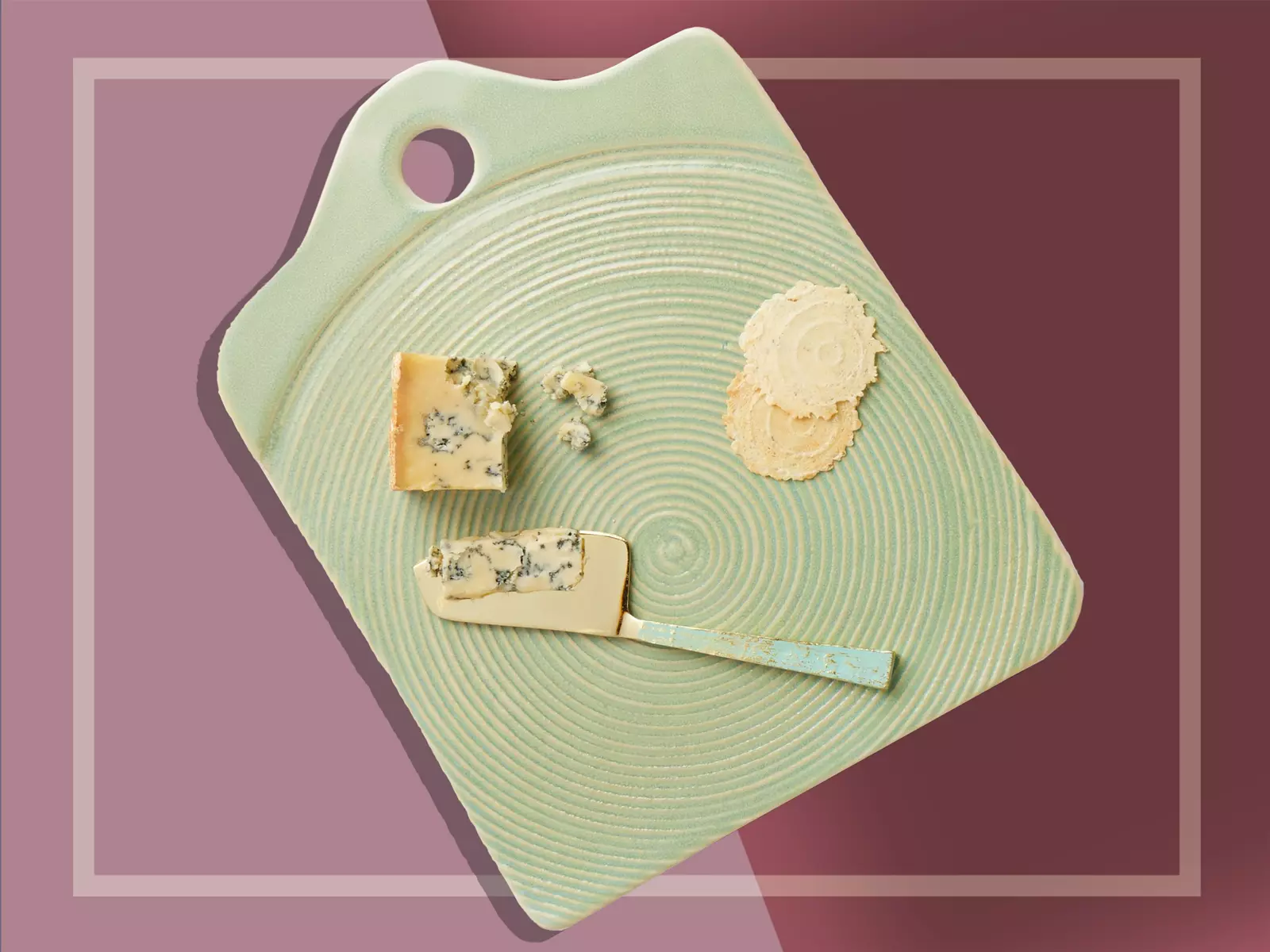 Stoneware swirl cheese Board