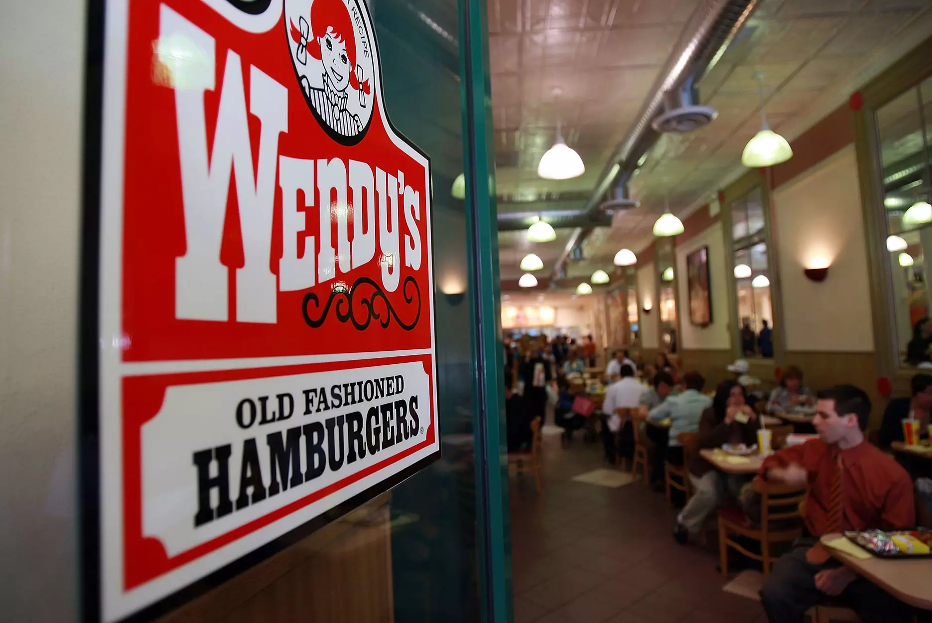 Um restaurante Wendy's em Nova York