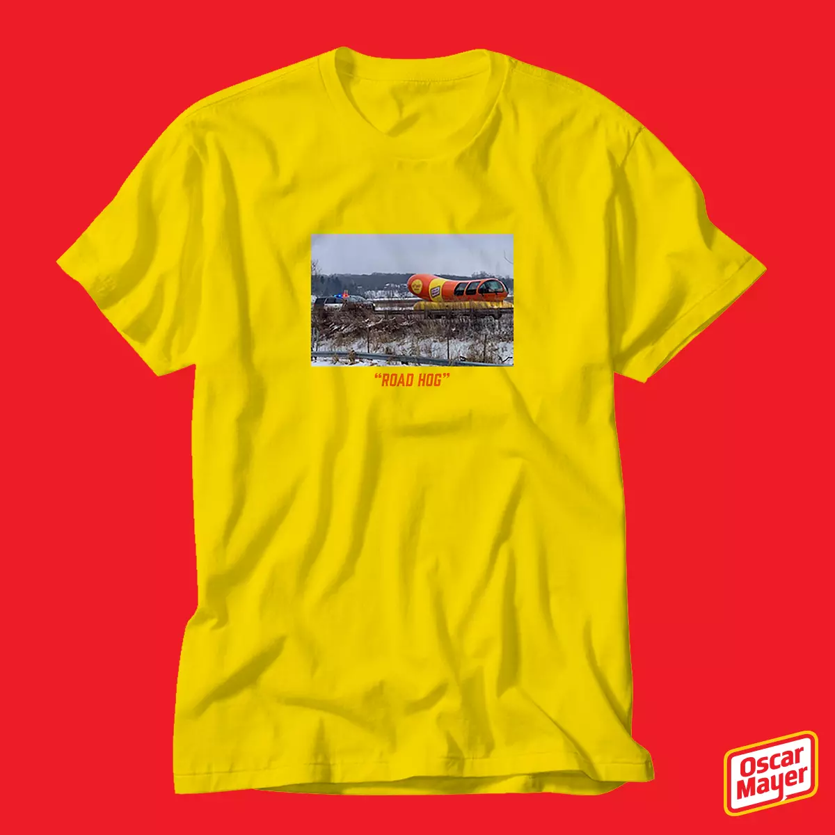 En Oscar Mayer road hog t-shirt