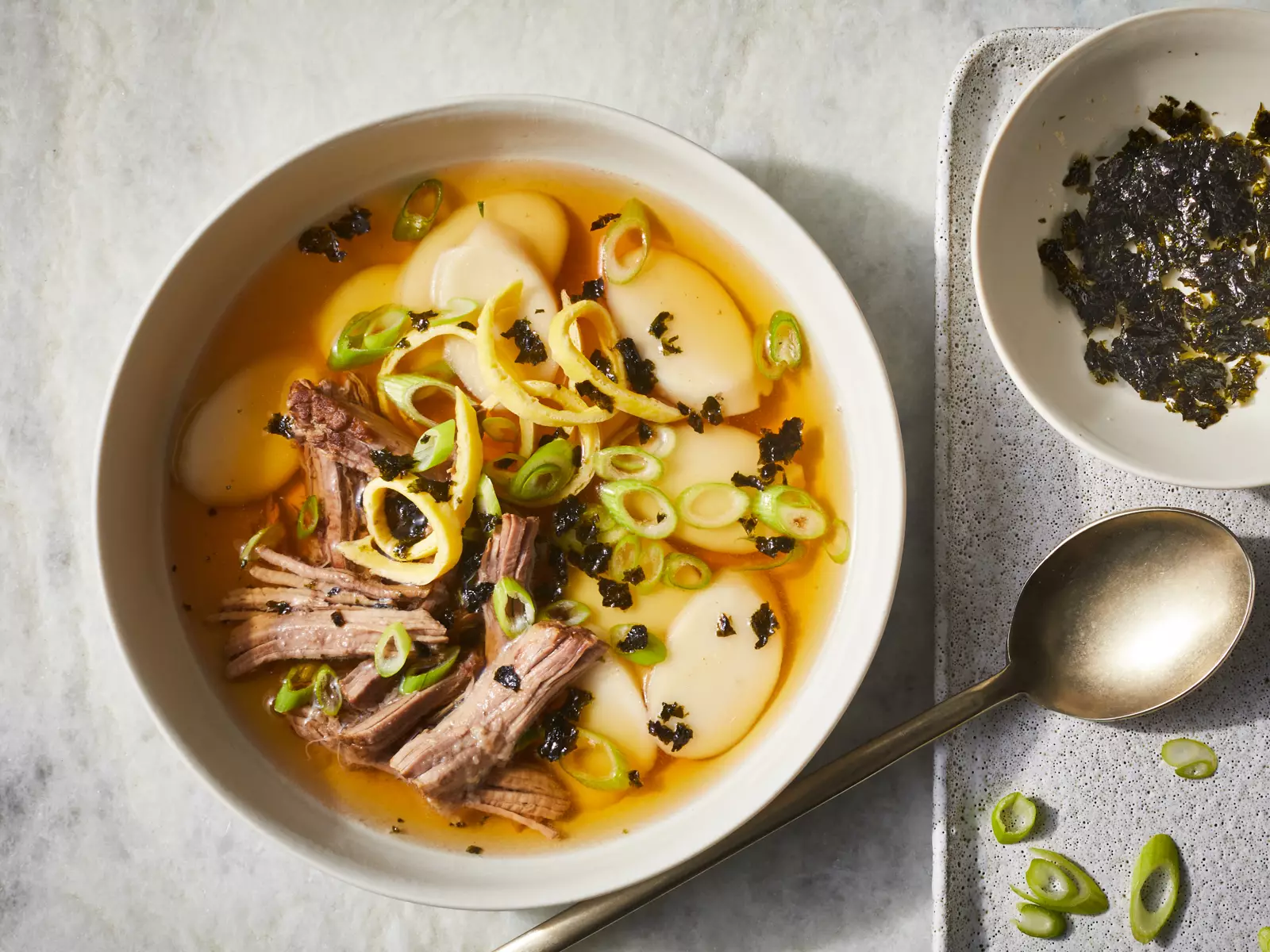 Recepta de sopa de pastís d'arròs coreà