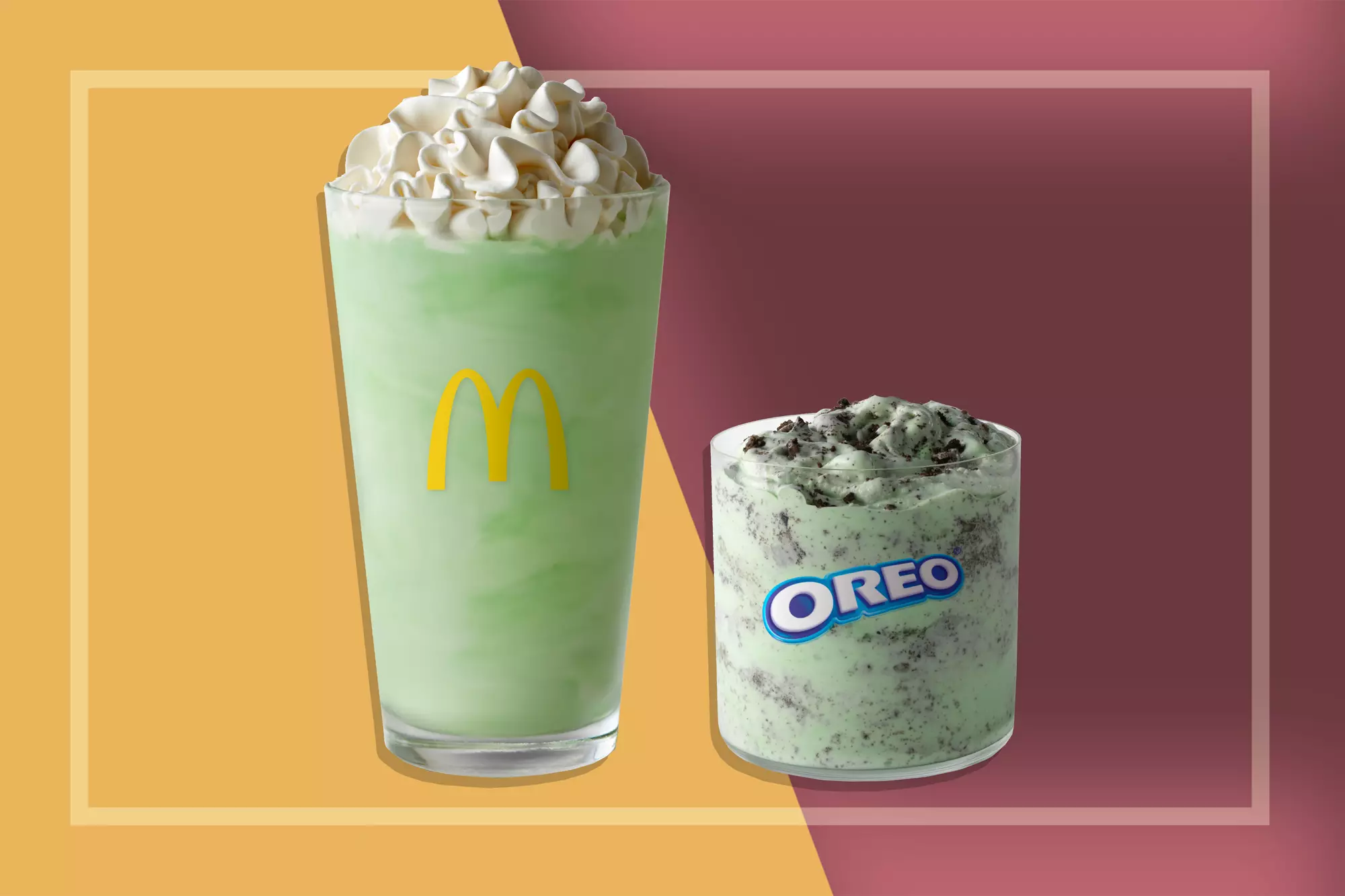 Shamrock Shake and OREO Shamrock McFlurry