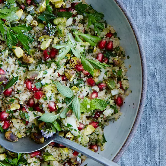 Bulgur-granatæble salat