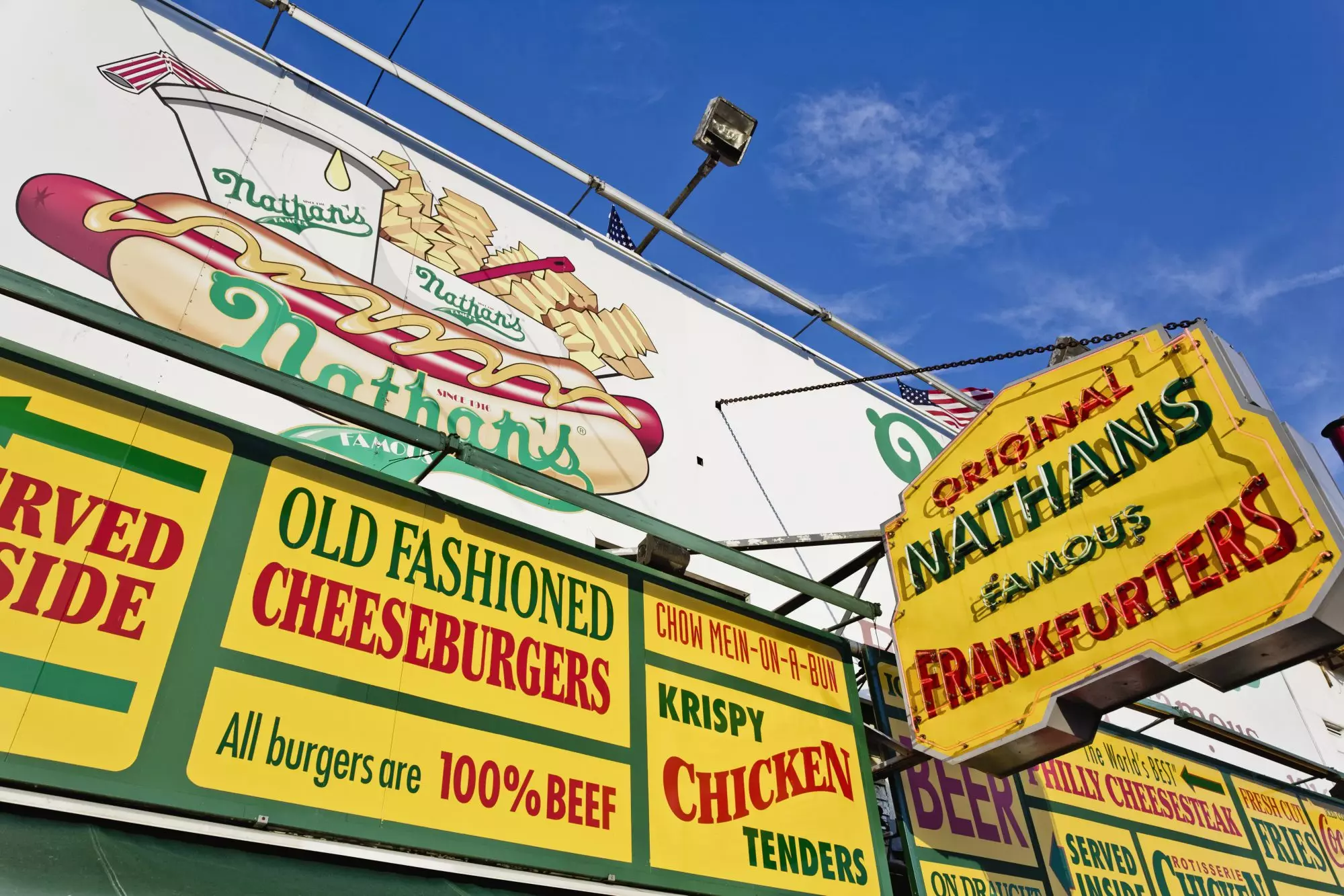 Nathan ká Olokiki ounjẹ on Coney Island