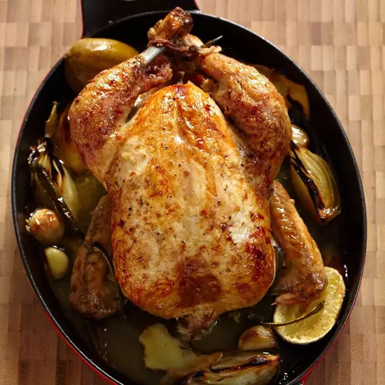 Poulet rôti au gingembre