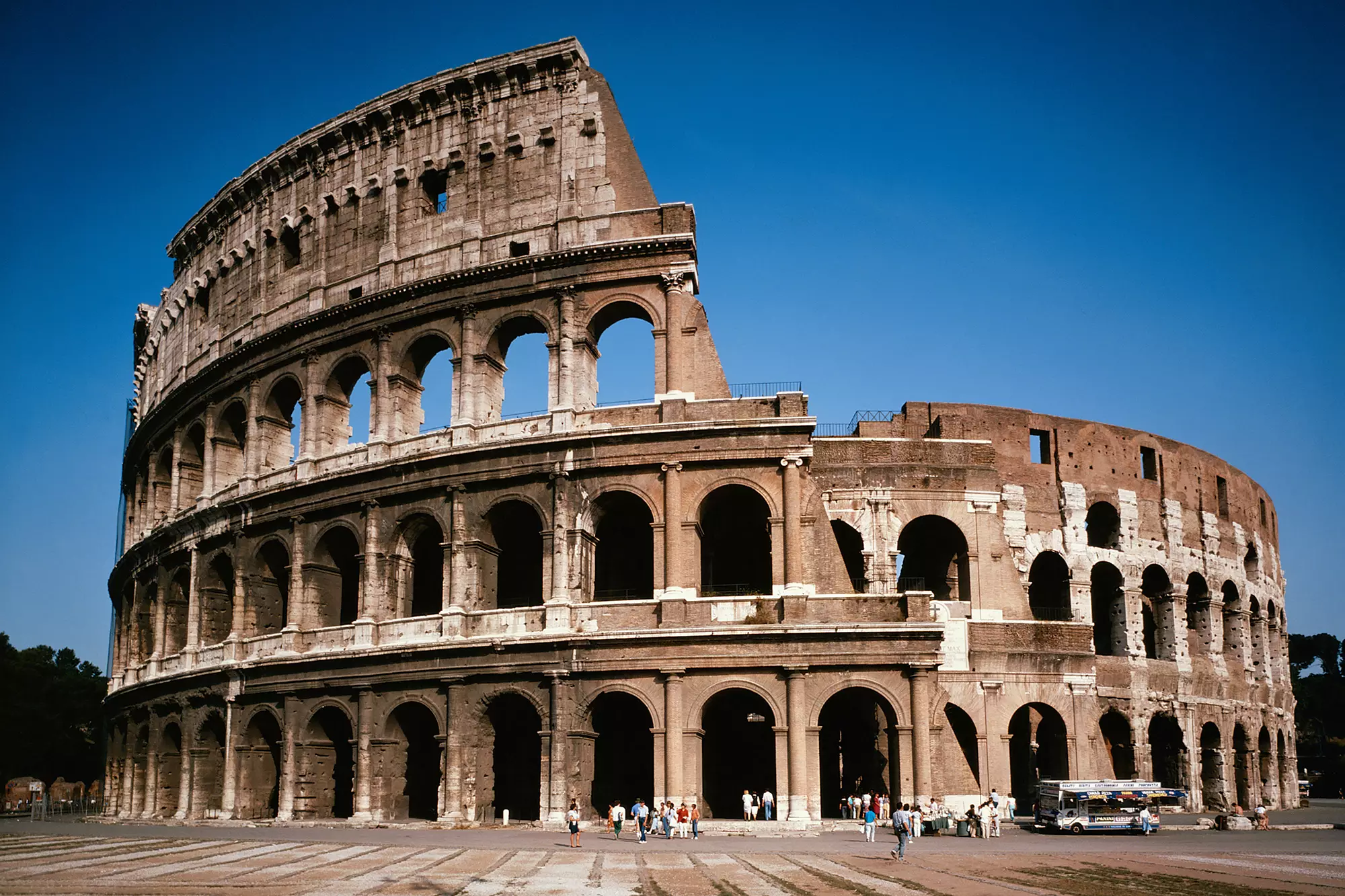An Colosseum sa Róimh, an Iodáil