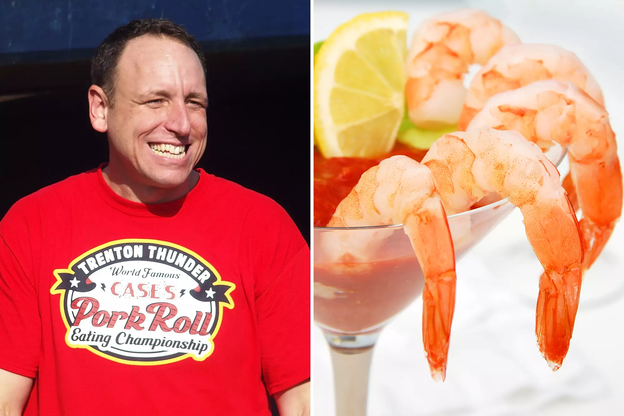 Joey Chestnut; Shrimp cocktail mubirahuri bya martini