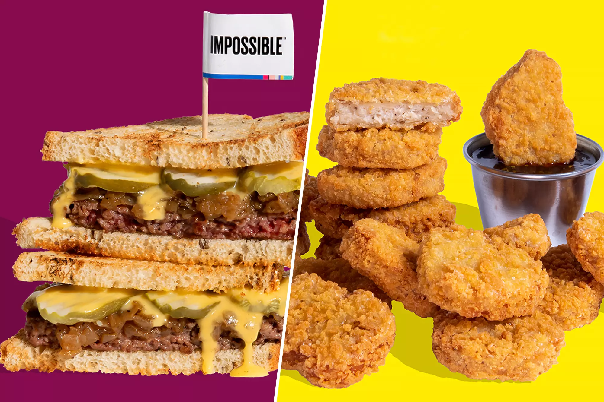 The Impossible Pat-B Melt och Sticky Sesam Impossible Nuggets
