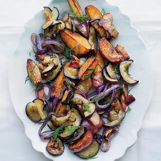 Aubergine Aardappelsalade