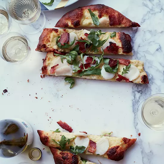 Scallop-and-Bacon Pizza (40 minute)