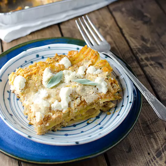 Fast Pumpkin-Sage Lasagna