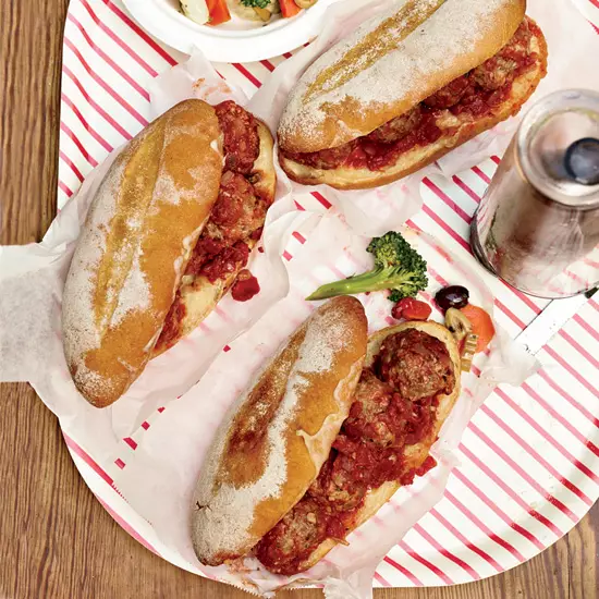 Meatball-and-Propolone Subs
