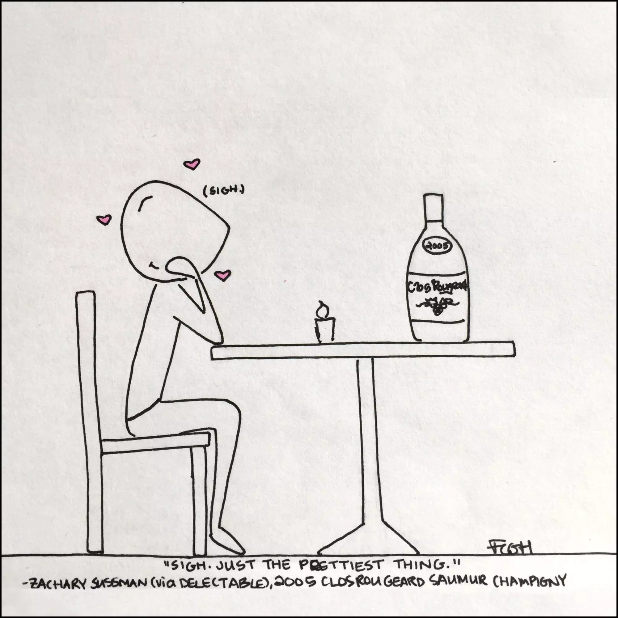 كاريكاتير النبيذ