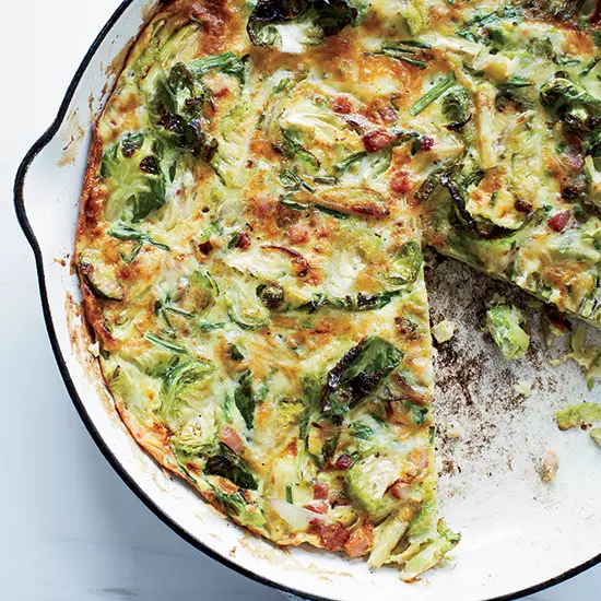 Brussels Sprout, Bacon և Gruyère Frittata